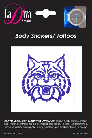 Arizona Wildcats Body Stickers | LaDivaSport